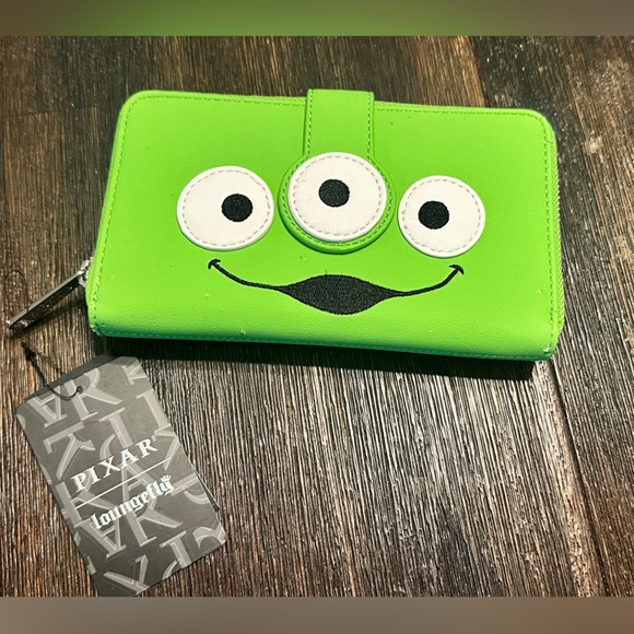 Loungefly | Bags | Nwt Toy Story Alien Pixar Loungefly Ziparound Wallet ...